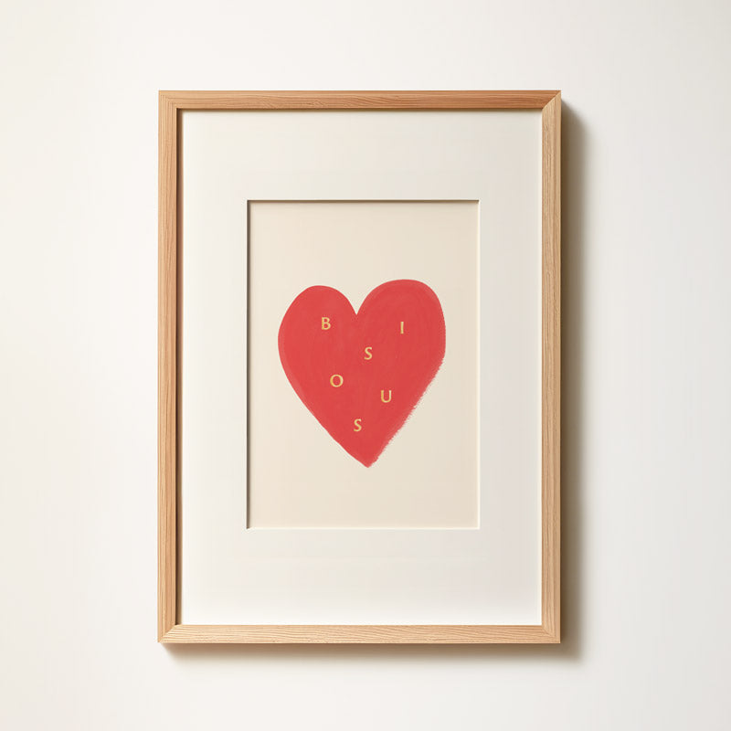 Carte postale Bisous – Intemporalis